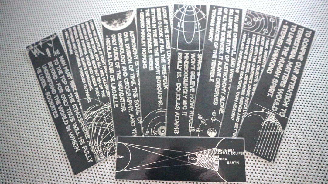 Astronomy Bookmark Set of Quotes Physics Scientific Books Physicist ...