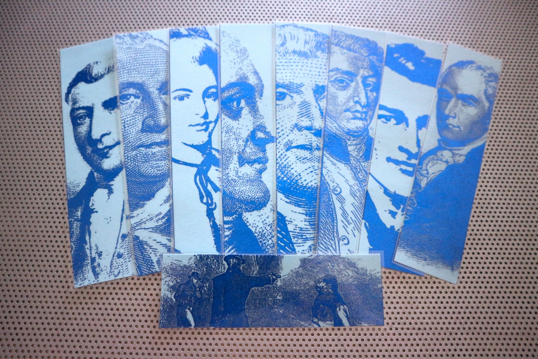 Alexander Hamilton Bookmarks / Cast of Characters / Set of Nine ...