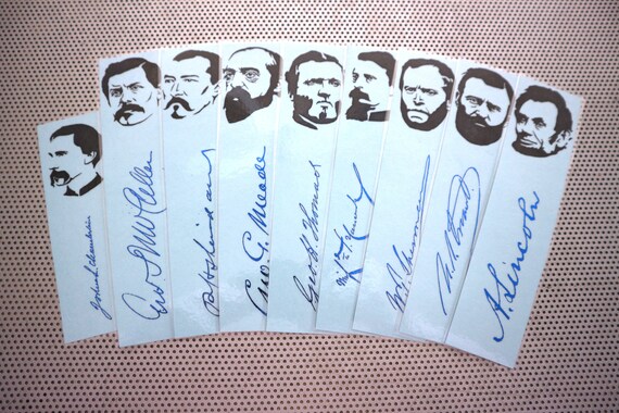 Civil War Bookmarks / Heroes of the Union / Set of 9 Handmade - Etsy