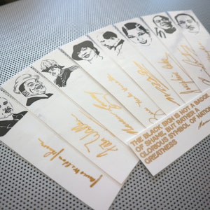 Harlem Renaissance Bookmarks / Set of Nine Handmade Portraits Writers ...