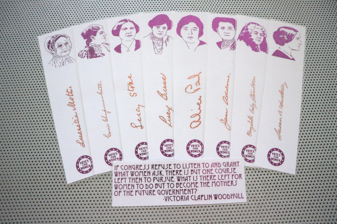 American Suffragists Bookmarks Set of 9 / 19th Amendment Votes for ...