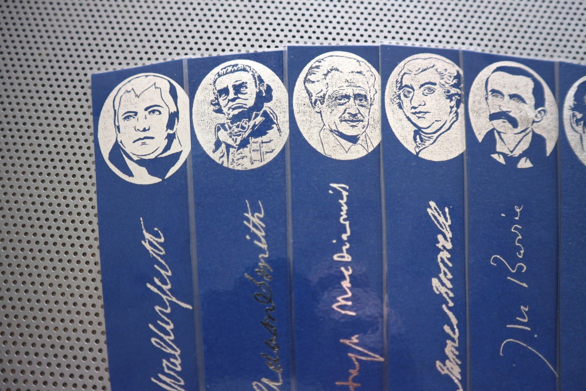 Great Scots Bookmarks / Set of 9 Scottish Handmade Portraits - Etsy