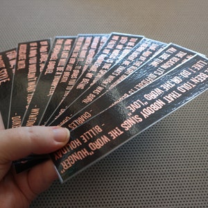 Jazz Music Bookmarks Set of Nine Quotes by and About Great Musicians ...