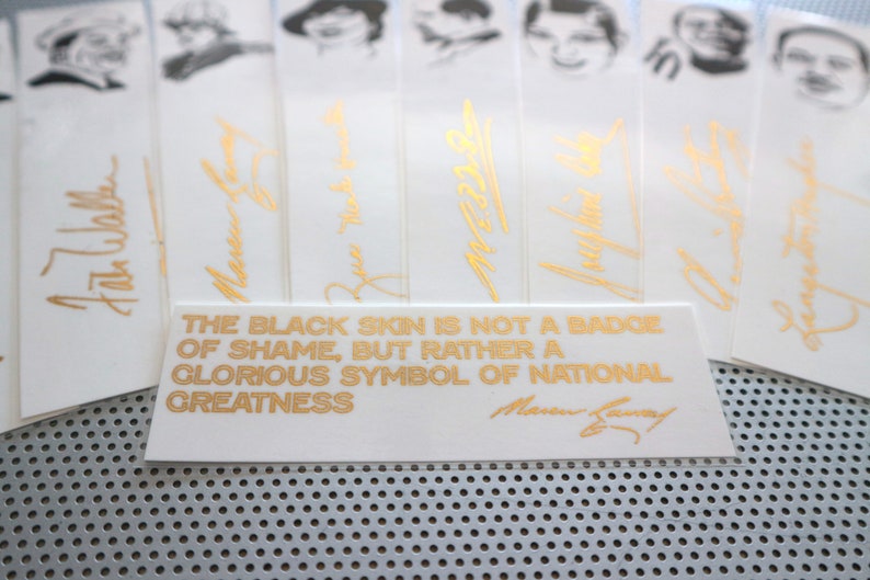 Harlem Renaissance Bookmarks / Set of Nine Handmade Portraits Writers ...