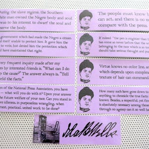 Ida B Wells Quotes Set of 9 Bookmarks Black Suffragist African American ...
