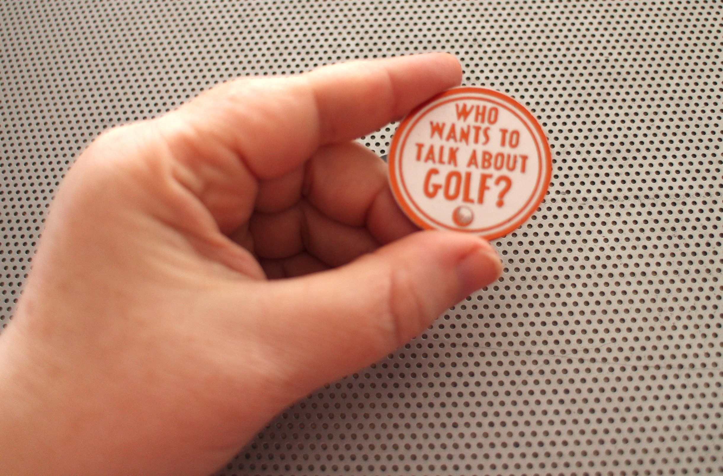 Golf fanatic 1.5 pinback button. Golfers tees woods | Etsy