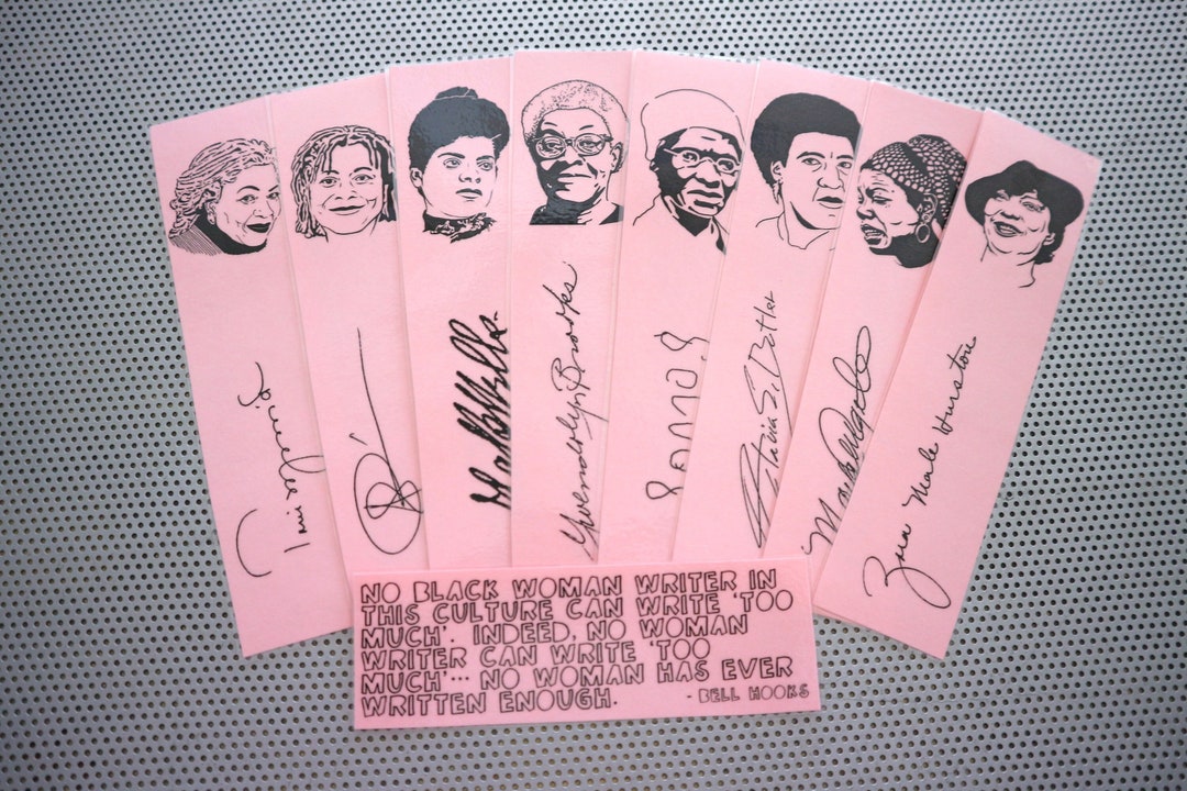 Black Women Writers Bookmarks / Set of Nine Handmade African American ...