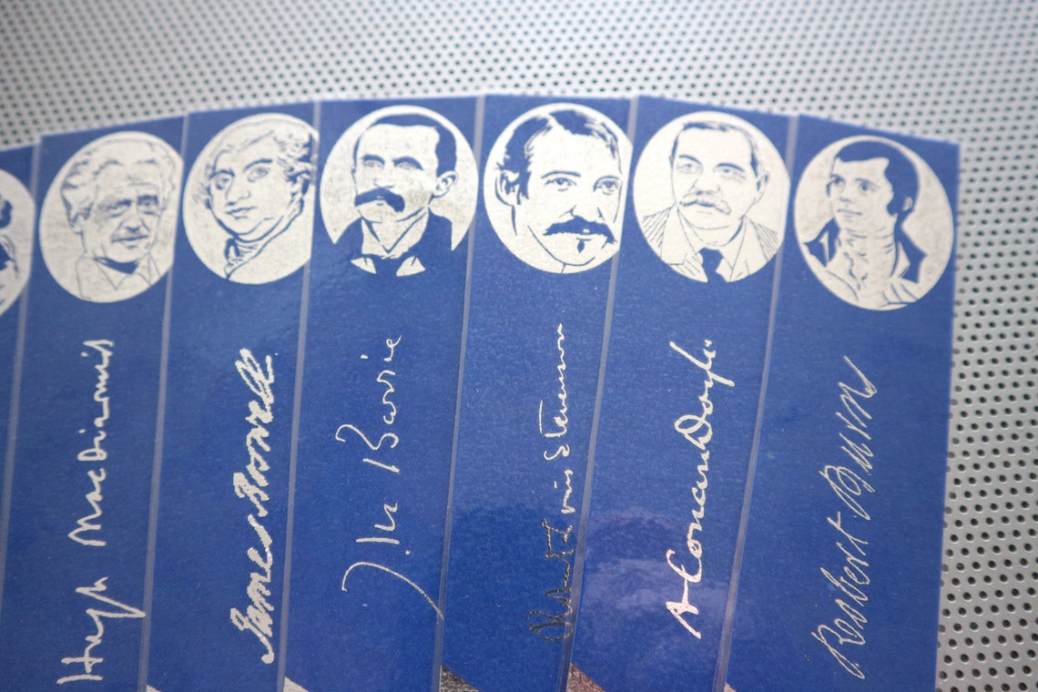Great Scots Bookmarks / Set of 9 Scottish Handmade Portraits - Etsy