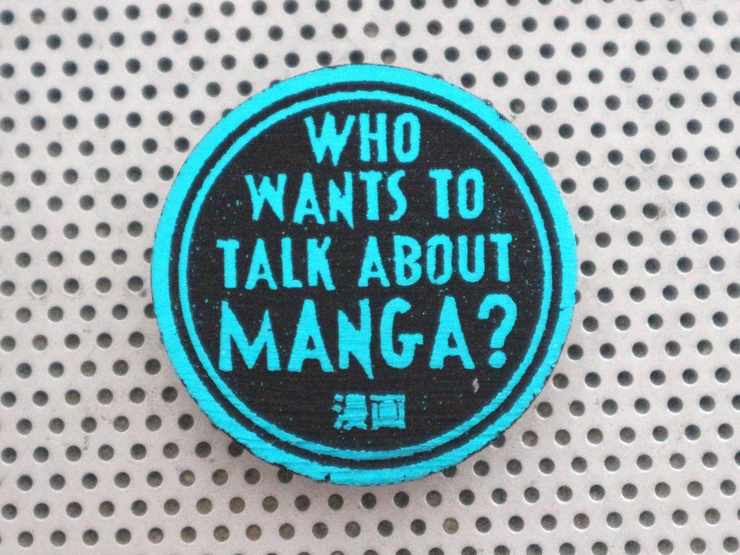 Manga Fan 1.5" Pinback Button. Anime Geek Nerd Convention Comics Con ...