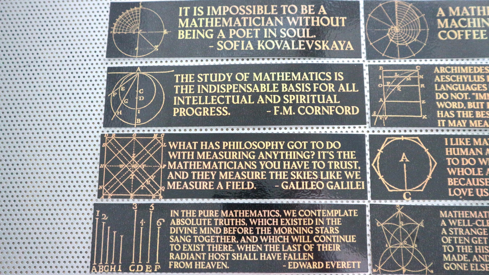 Mathematics Quotes Bookmark Set of Mathematician Scientist Book ...
