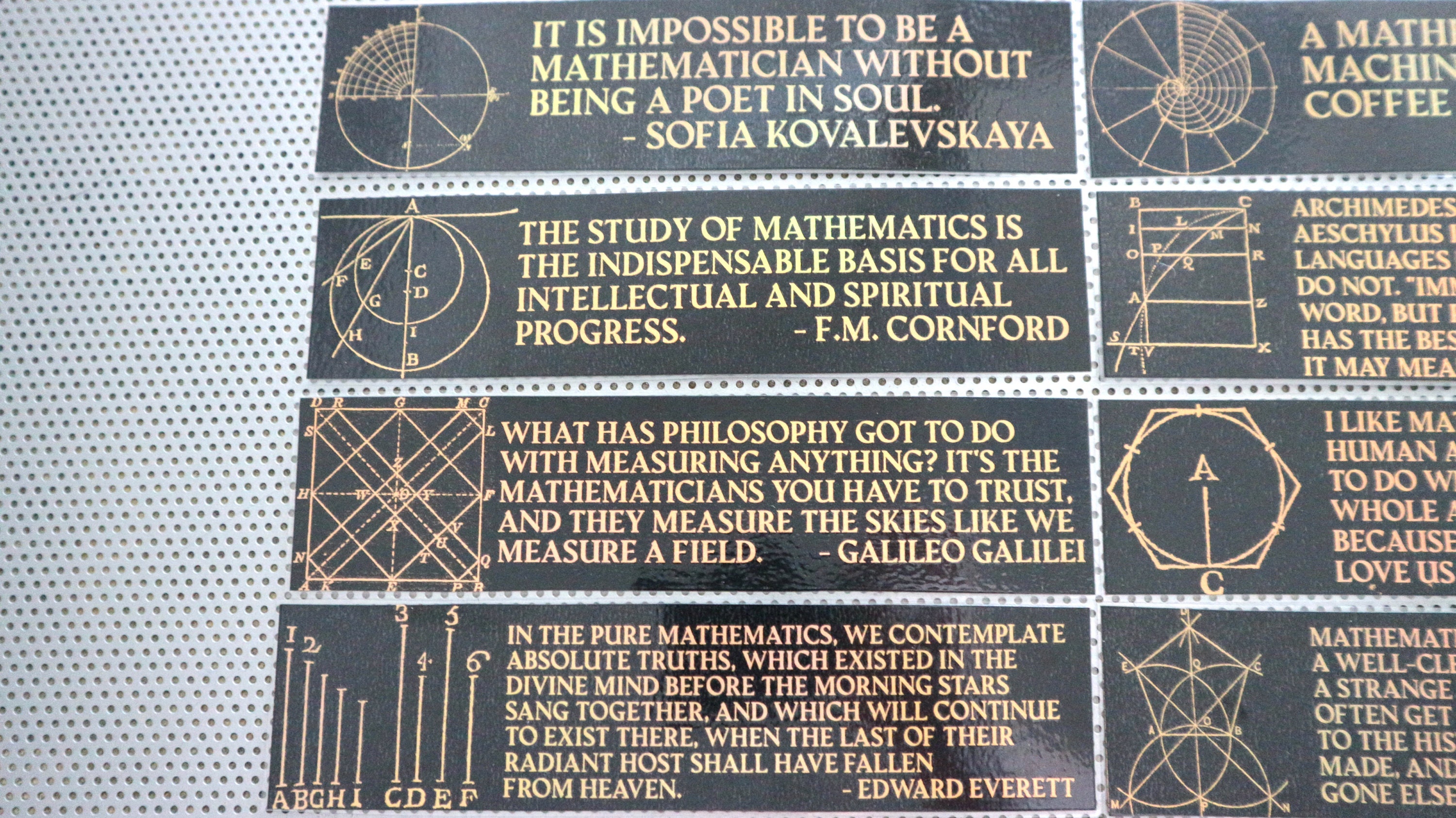 Mathematics Quotes Bookmark Set of Mathematician Scientist Book ...