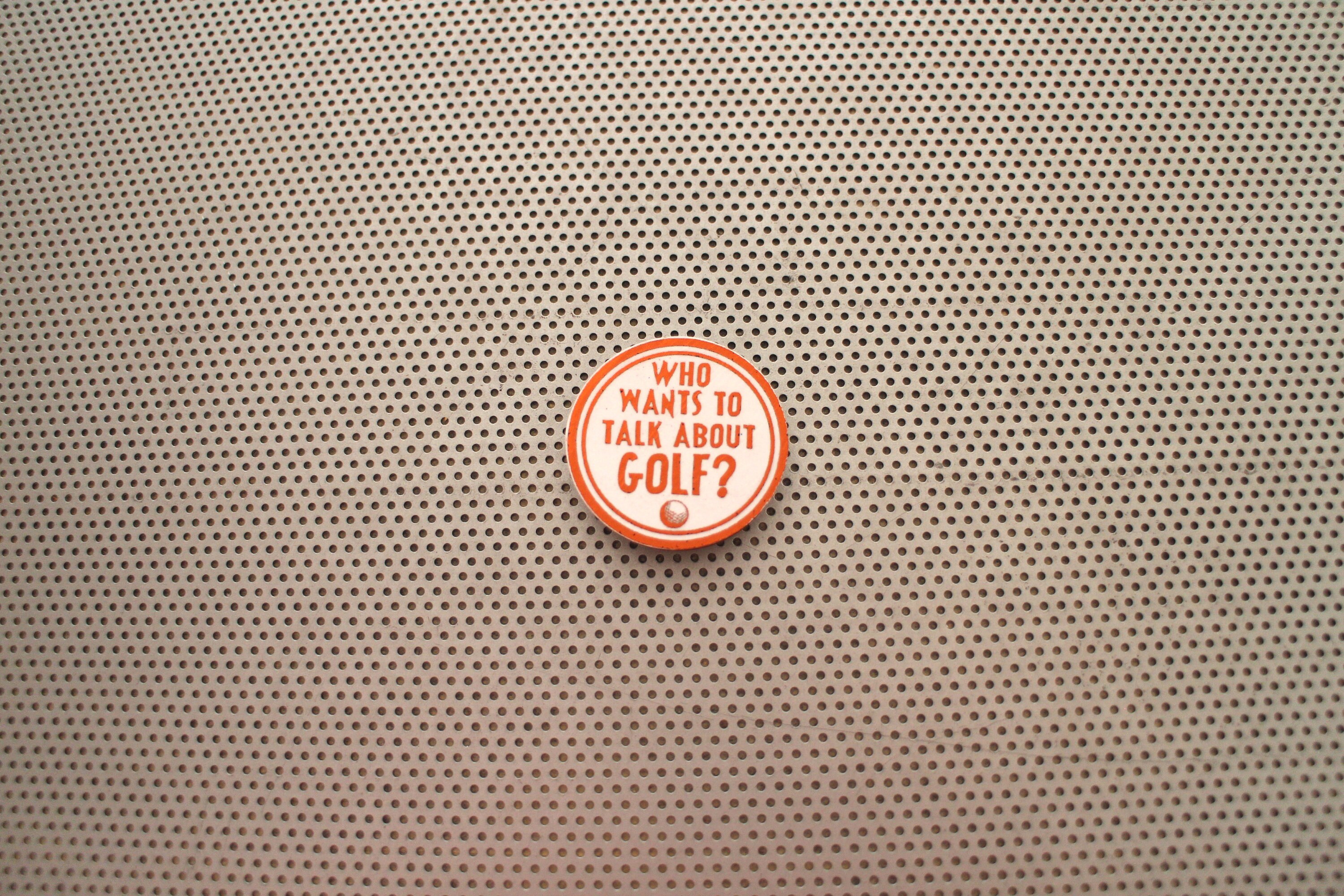 Golf fanatic 1.5 pinback button. Golfers tees woods | Etsy