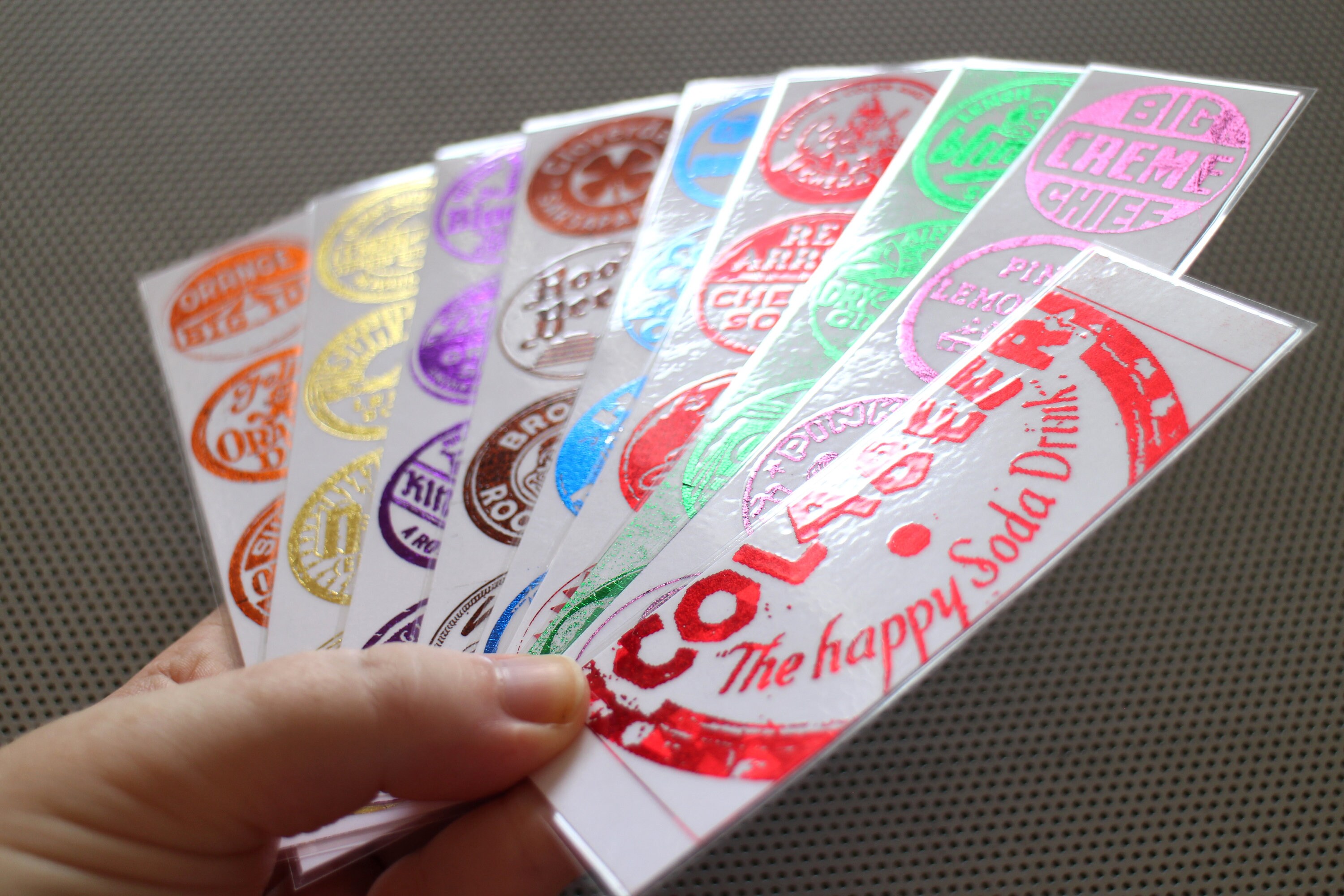 Vintage Bottlecaps / 9 bookmark set of antique soda pop bottle | Etsy