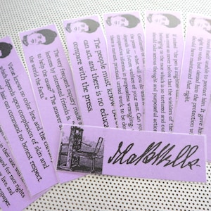 Ida B Wells Quotes Set of 9 Bookmarks Black Suffragist African American ...