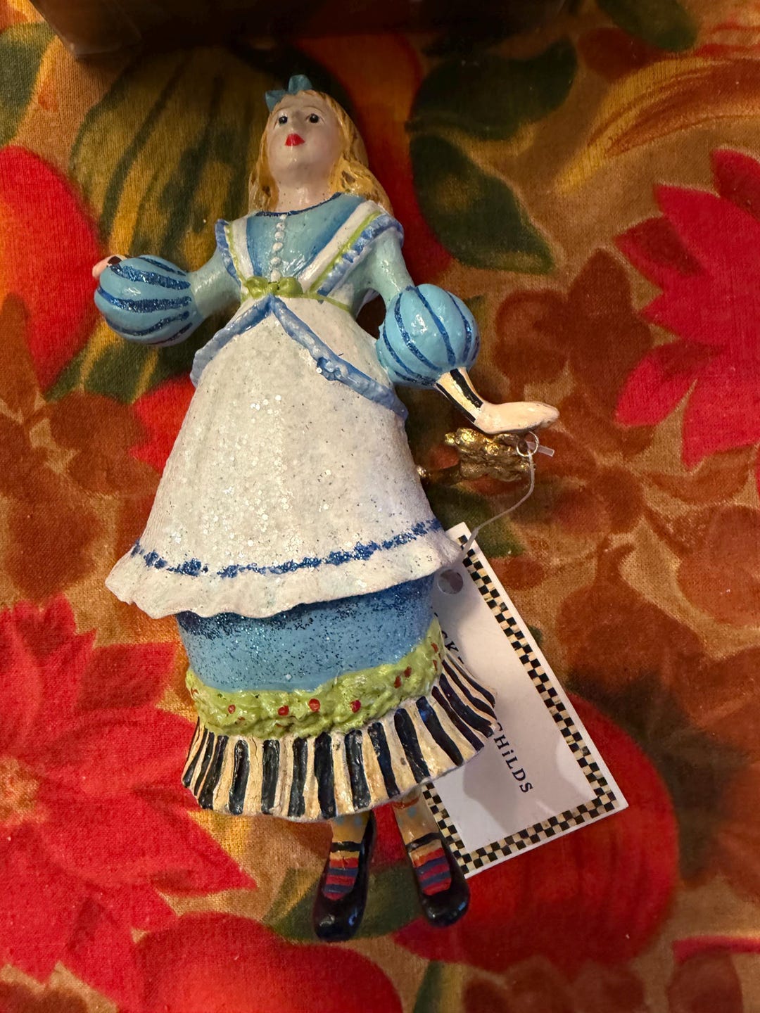 Mackenzie Childs Alice in Wonderland Ornament RARE - Retired and No ...