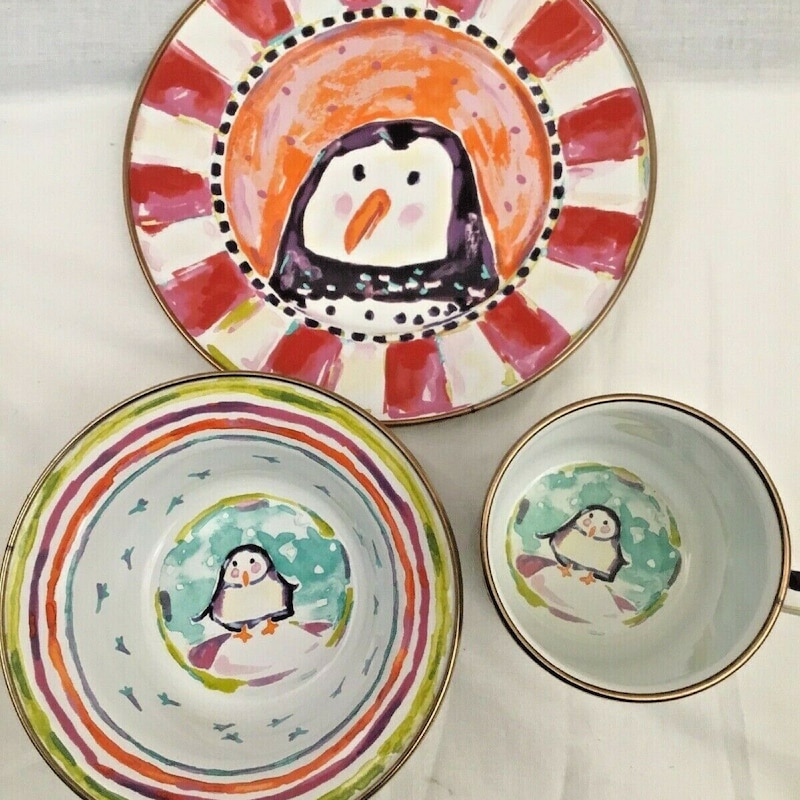 Penguin Plate - Etsy