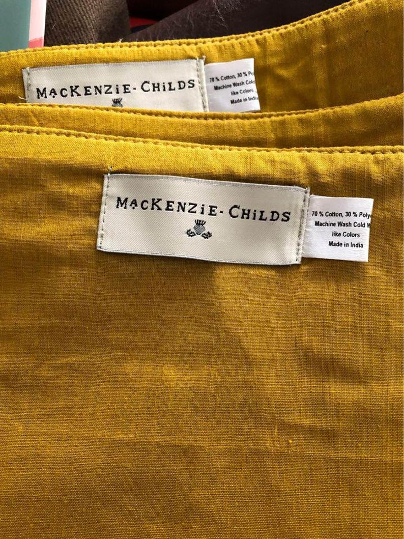 Mackenzie Childs Fabric Check Sunset Placemats - Set of 4 - Designer ...