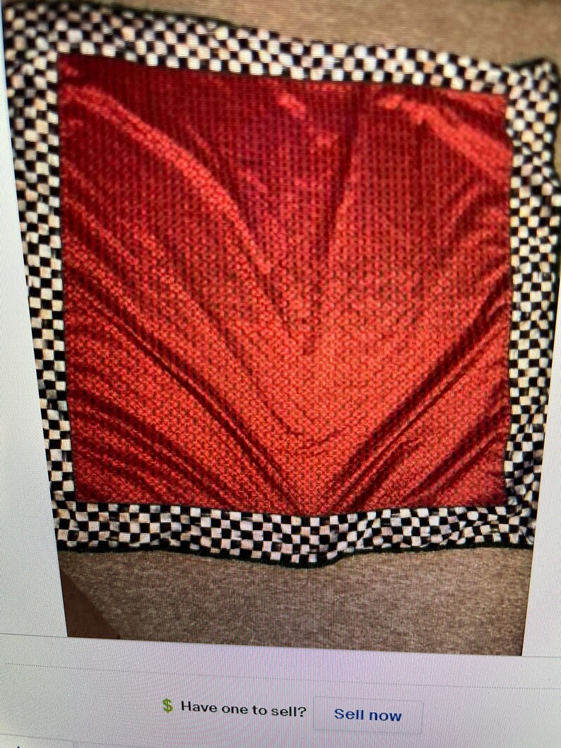 Mackenzie Childs Courtly Check Red Green Velvet Christmas Tablecloth ...
