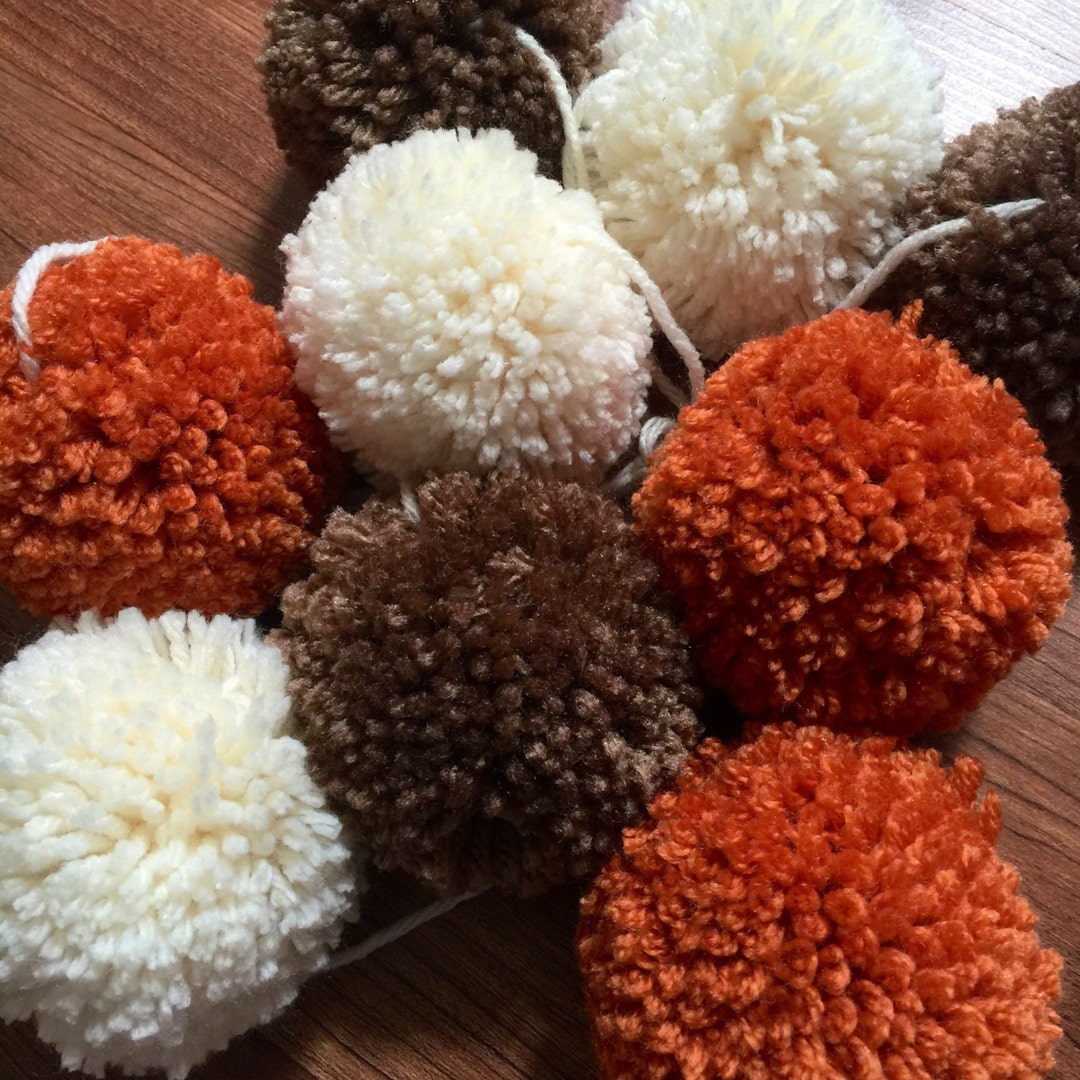 Fall Garland, Fall Pom Pom Garland, Thanksgiving Decor, Woodland ...