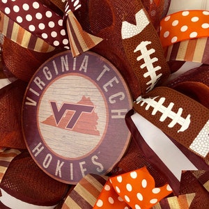 Virginia Tech Wreath, Hokies Wreath, VT Wreath, Hokies Football Wreath ...