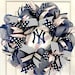 Yankees Wreath, New York Yankees Wreath, Yankees Decor, NYY Wreath ...