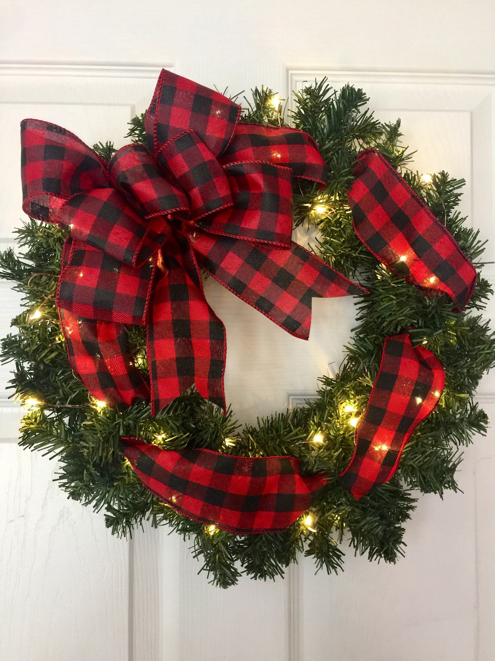 Buffalo Plaid Christmas Wreath Buffalo Plaid Evergreen Wreath Mini buffalo-plaid-christmas-wreath-buffalo-plaid-evergreen-wreath-mini