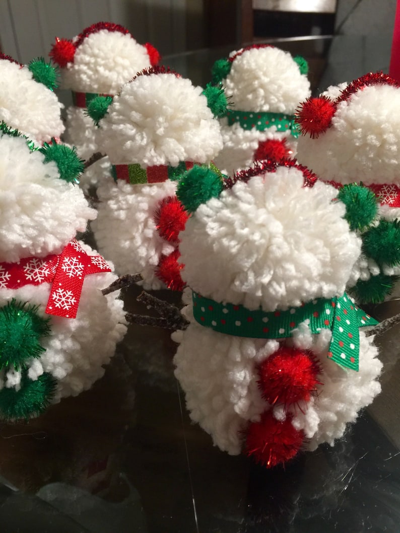 Snowman Decor, Snowman Pom Pom, Snowman Garland, Christmas Decor, Kids ...