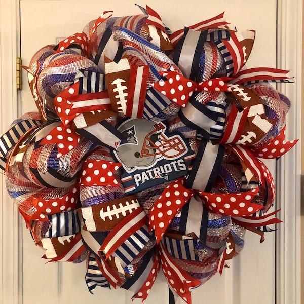 Patriots Wreath - Etsy