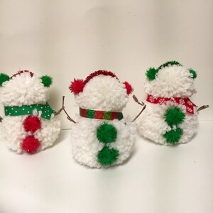 Snowman Decor, Snowman Pom Pom, Snowman Garland, Christmas Decor, Kids ...