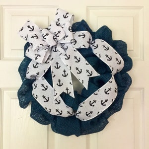 Nautical Wreath Summer Wreath Anchor Wreath Baby Boy - Etsy