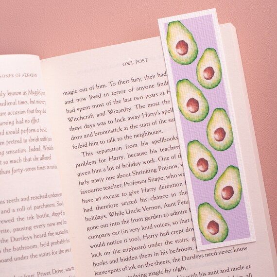 Avocado Watercolour Bookmark | Etsy