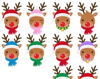 Christmas Clipart Prancing Reindeer personal and Limited Commercial Use ...