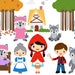Little Red Riding Hood Clipart / Fairytale Clip Art - Etsy
