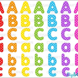 Alphabet Clip Art, ABC Illustrations, Alphabet Letters, Back to School ...