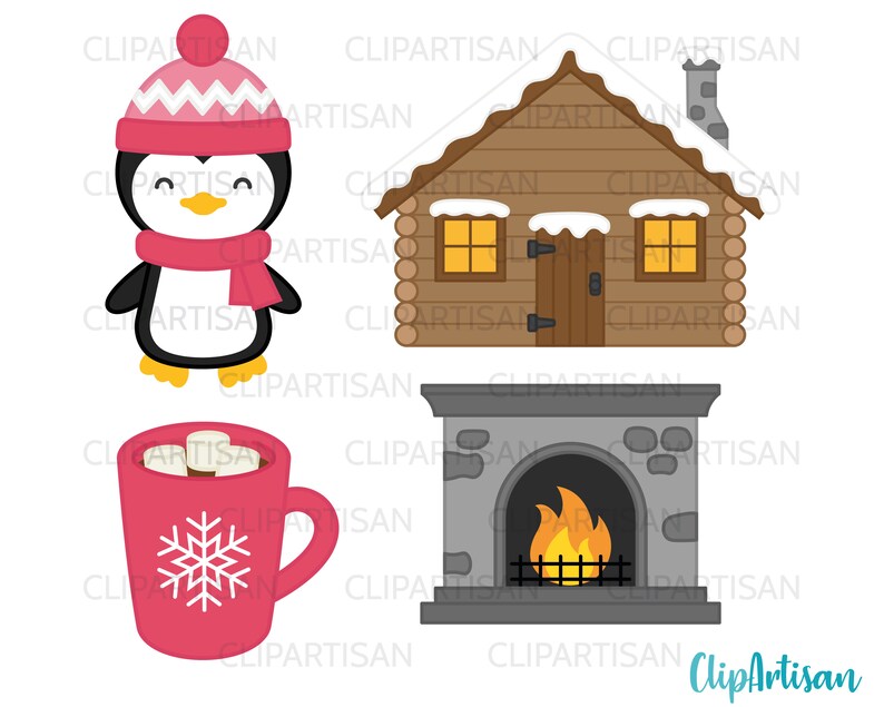 Winter Kids Clipart Bundle Snow Day Christmas Build a - Etsy