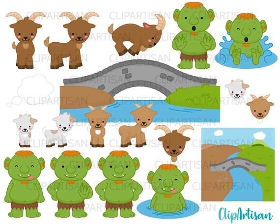 Billy Goats Gruff Clip Art