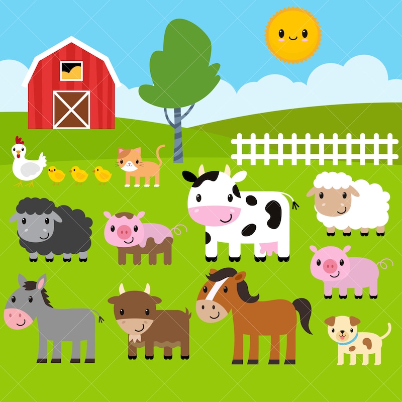 Animals Clip Art - Etsy