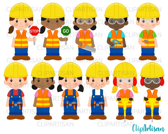 Kids Construction Clip Art