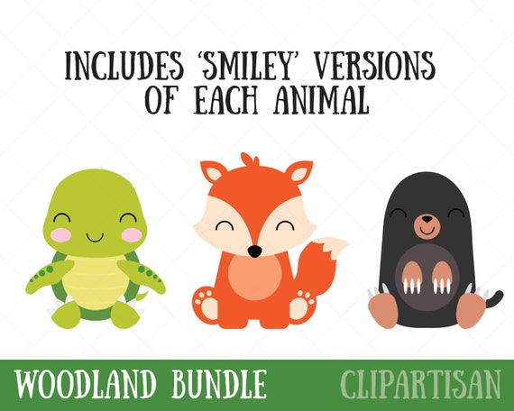 Baby Woodland Animals Clip Art