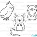 Pets Clipart, Pet Shop Digital Stamps, Cute Pets, Puppy, Kitten, Cat ...