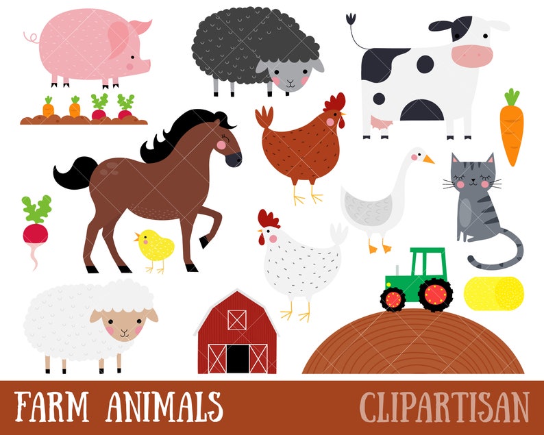 Farm Animals Clipart Farm Clip Art Barnyard Animals