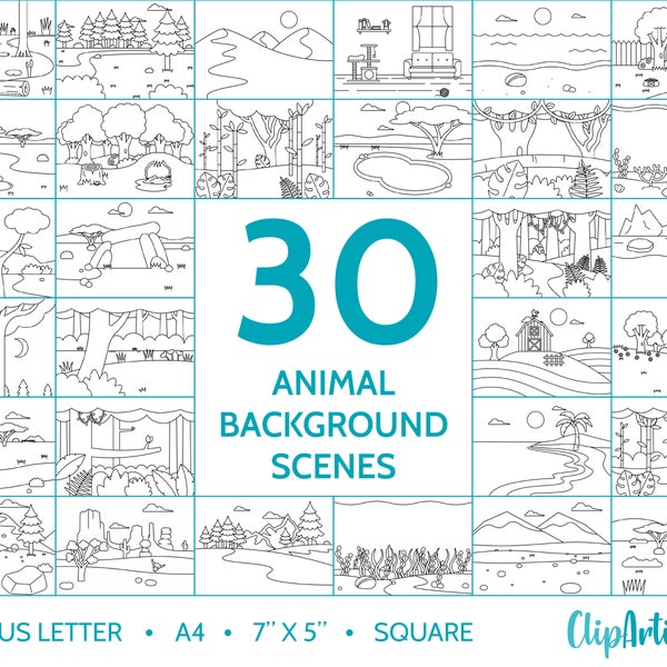 African Animals Coloring Pages - Etsy