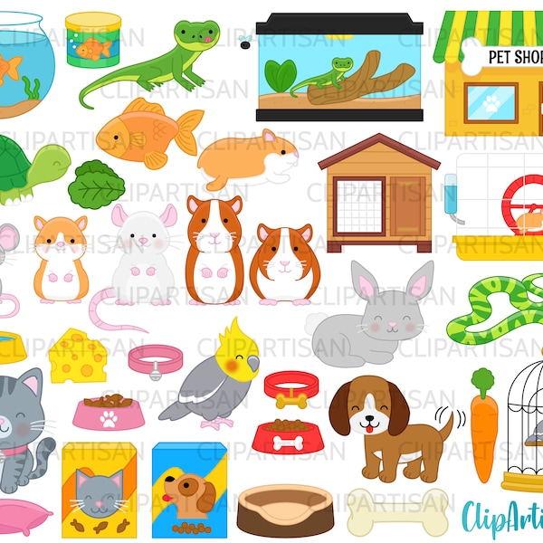 Pet Clip Art - Etsy