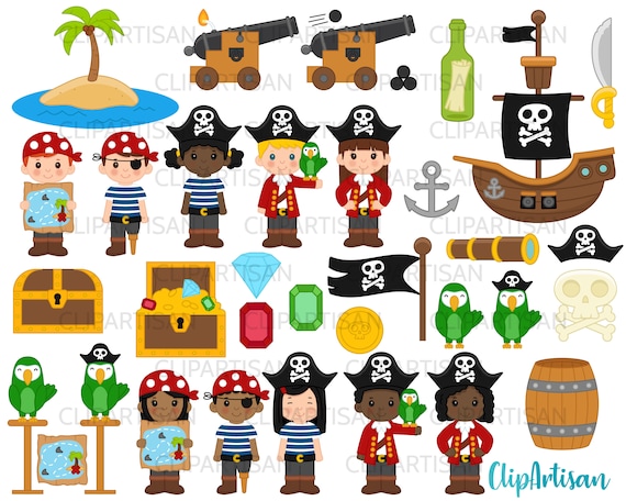 Kids Pirate Ship Clip Art
