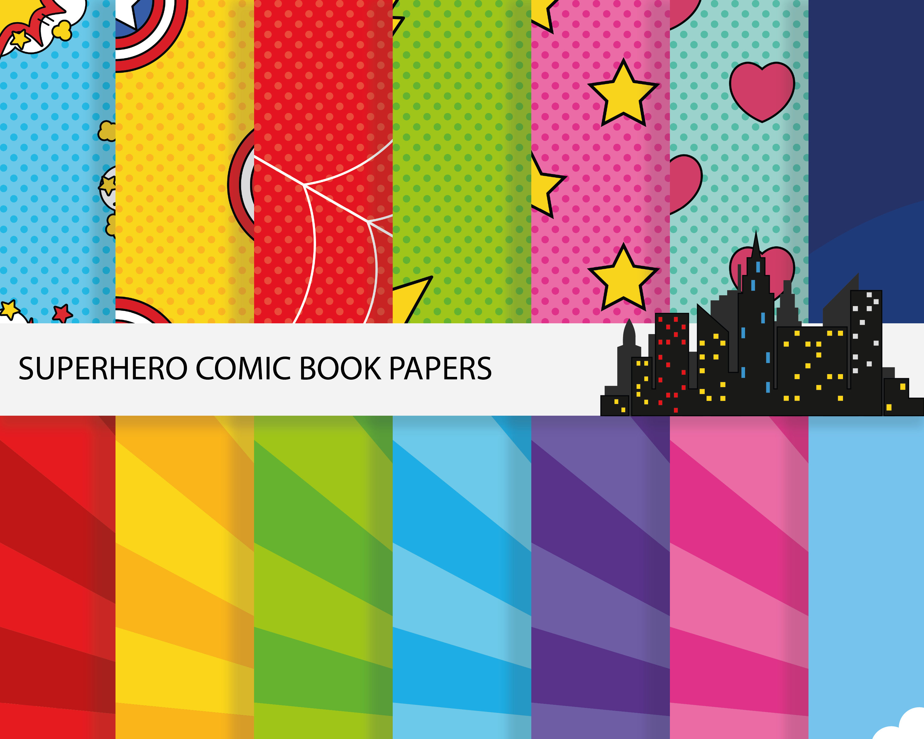 Superhero Comic Background