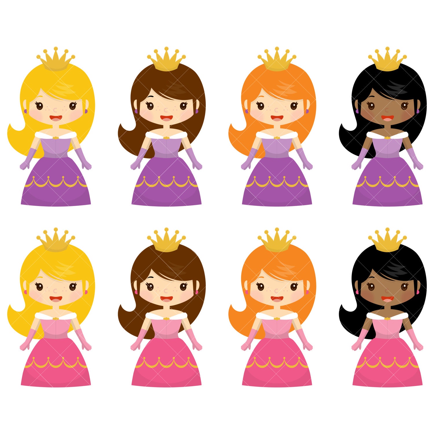 Princess and Fairytale Castle Clipart / Frog Prince Clip Art | Etsy