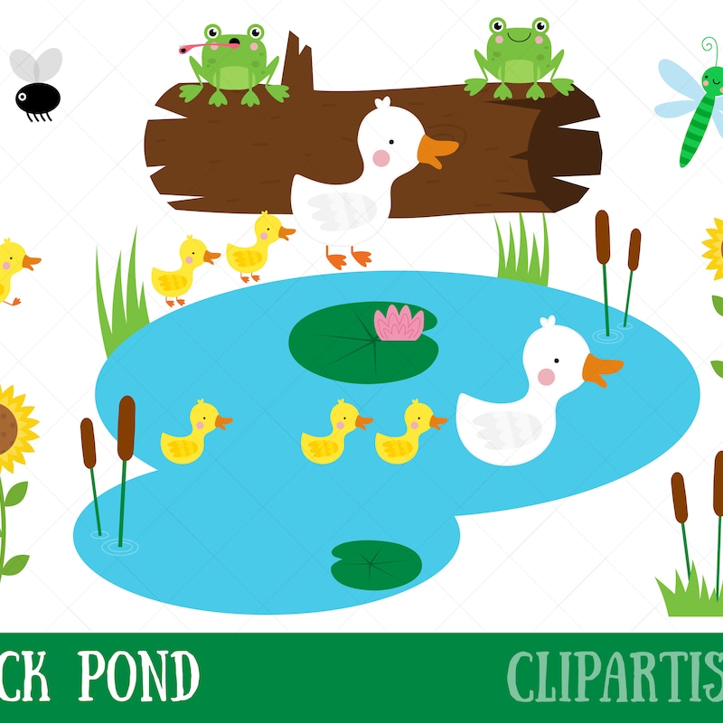 Pond Clipart - Etsy