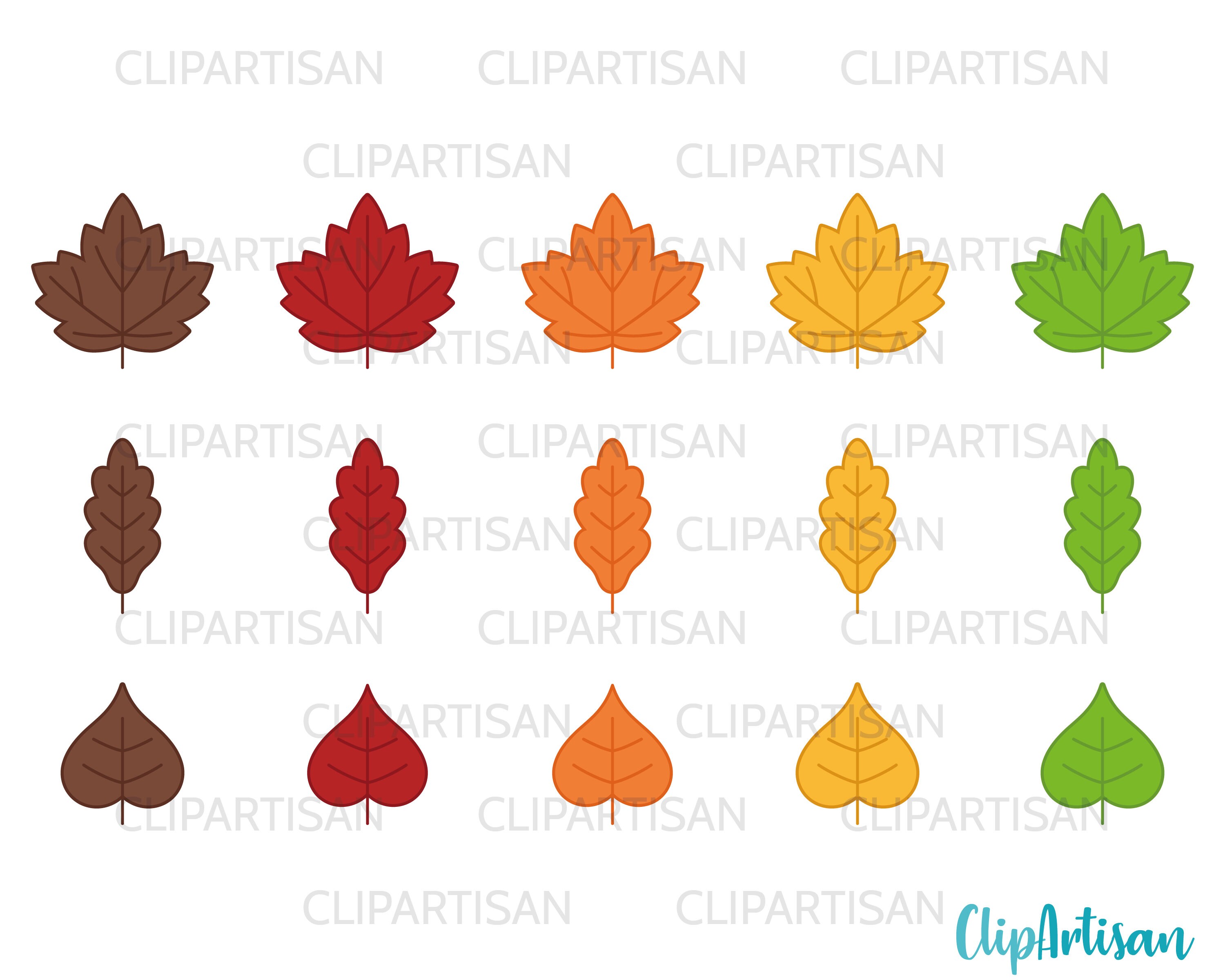 Fall Autumn Clip Art Pumpkin Spice Harvest Autumn Leaves Instant ...