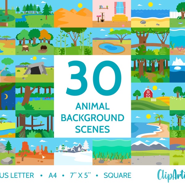 Animals Clipart - Etsy