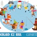 Woodland Animals Ice Skating Clip Art | Christmas Ice Rink Clip Art ...